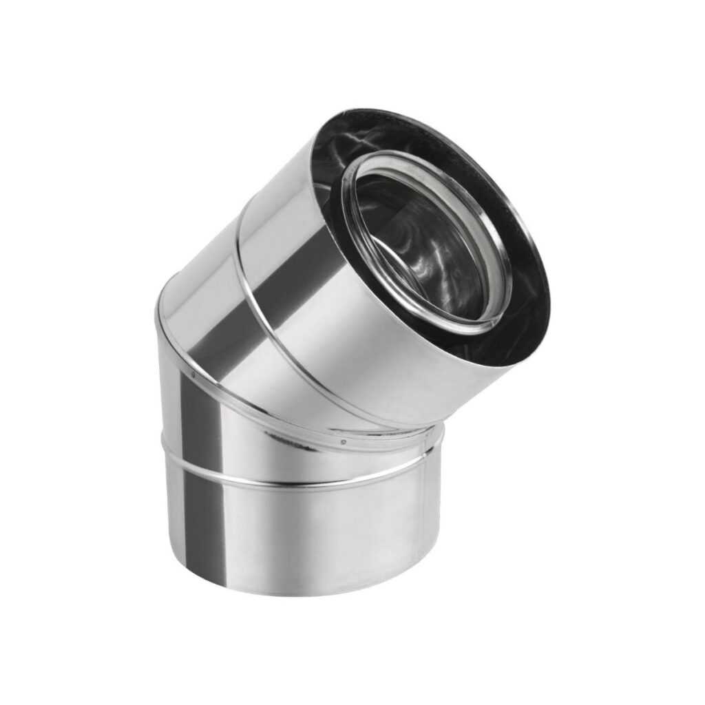 KOLANO 45° TURBO KWASOODPORNE FI 60/100 MM. Dobra Cena. Sklep Internetowy - KOMIN-CENTER.PL