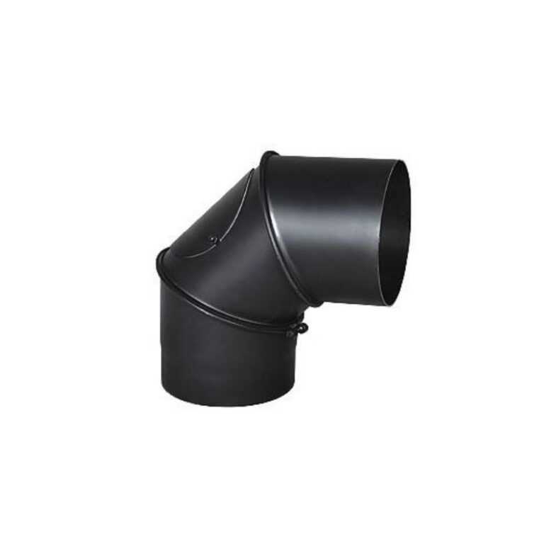 KOLANO 90° CZARNE NASTAWNE FI 150 MM, GR. 2 MM. Dobra Cena. Sklep Internetowy - KOMIN-CENTER.PL